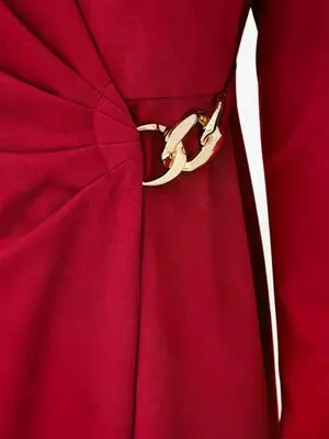 Joseph Ribkoff Chain-detail Draped Mini Dress