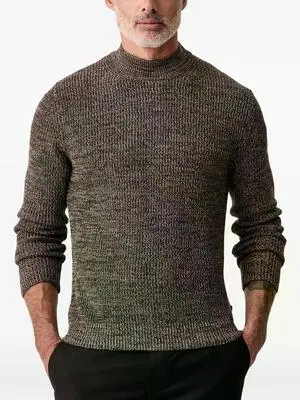 JOOP! Textured Mock-neck Sweater - Brown