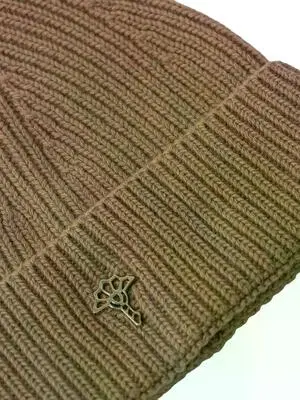 JOOP! Ribbed-knit Beanie Hat And Scarf - Brown
