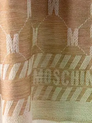Moschino Monogram-pattern Fringed Wool Scarf