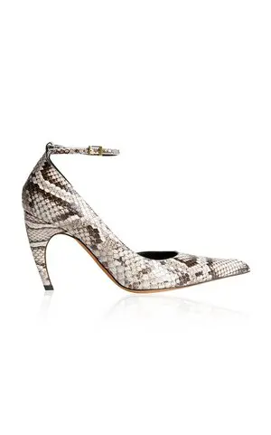 Khaite Gilda Ankle Strap Pump 85 Neutral