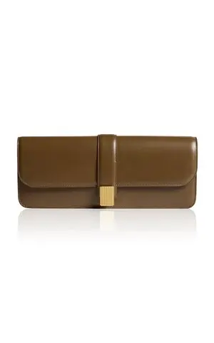 Khaite Blake Clutch - Olive