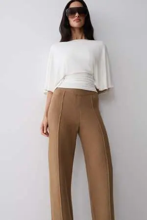 Meshki Brittany Pleat Front Knit Pants