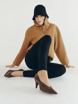 REFORMATION Calista High Pump - Brown