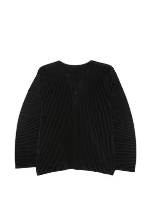 Issey Miyake Pleated Top - Black