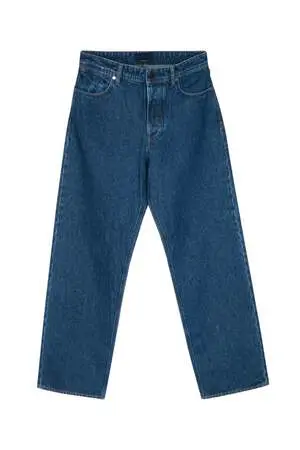 Stone Island Stone-washed Cotton Trousers - Blue