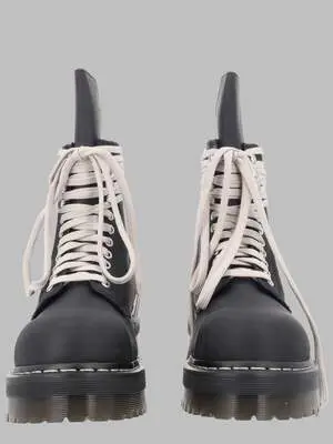 DR. MARTENS X RICK OWENS Rick Owens-style Leather Mini Boots - Black