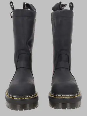 DR. MARTENS X RICK OWENS Rick Owens-style Leather Mini Boots - Black