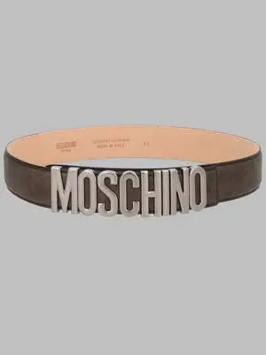 Moschino Leather Belt - Brown