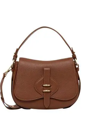 COCCINELLE Italian Calf Leather Shoulder Bag - Brown