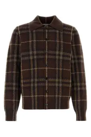 Burberry Embroidered Cashmere Cardigan - Checked