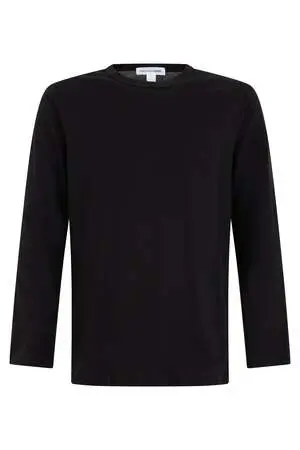 Comme Des Garçons Long Sleeve Cotton Shirt With Wide Neck