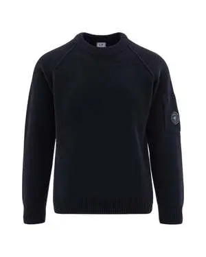 C.P. COMPANY C. P. Company Crewneck Knit Sweater - Total Eclipse