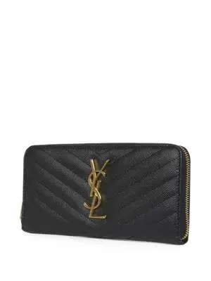 Saint Laurent Cassandre Leather Continental Wallet - Multicolor