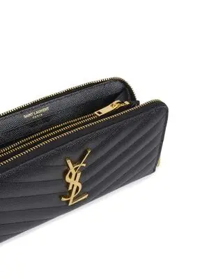 Saint Laurent Cassandre Leather Continental Wallet - Multicolor