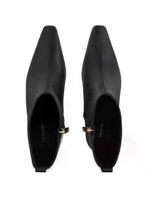 Tommy Hilfiger Pointed-toe Ankle Boots - Black
