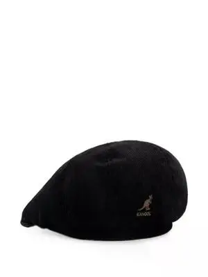 KANGOL Corduroy Flat Cap - Black