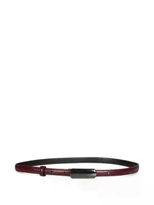 Antonelli Firenze Aldehyde Leather Buckle Belt - Red