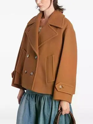Chloé Oversized Short Coat In Wool