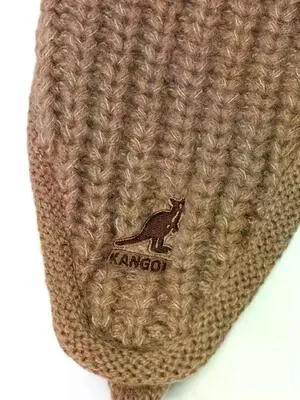 KANGOL Ribbed-knit Trapper Hat - Neutrals