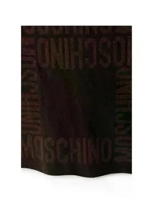 Moschino Logo-intarsia Wool Scarf