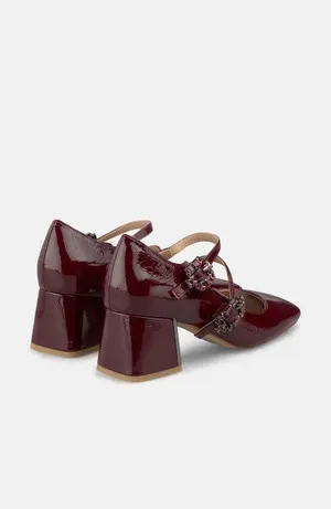 ALMA EN PENA Shoe With Buckles - Wine
