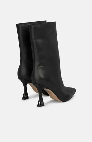 ALMA EN PENA Ankle Boot Metallic Detail - Black