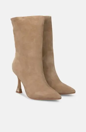 ALMA EN PENA Ankle Boot Metallic Detail Camel