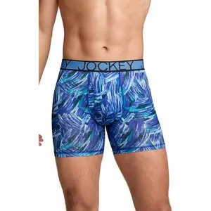 JOCKEY Active Microfiber 5" Boxer Brief - Abstract Wave