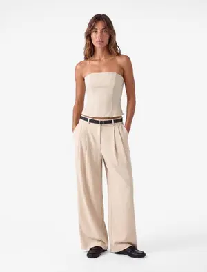 Koton Corset Bustier - Beige