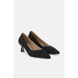 ALMA EN PENA Low Shoe With Details - Black