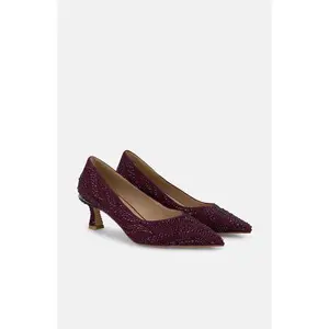 ALMA EN PENA Low Shoe With Details - Wine