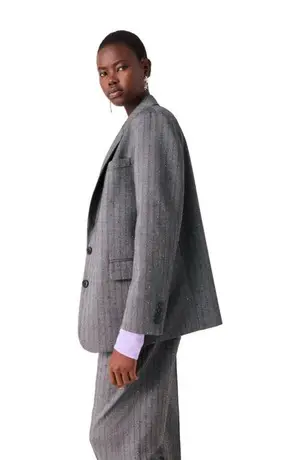 Maje Rhinestone Suit Jacket