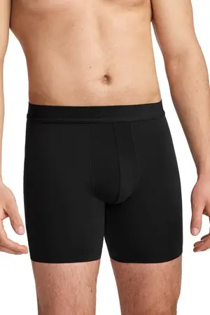 JOCKEY Mens Phantom Fit 6" Boxer Brief Black