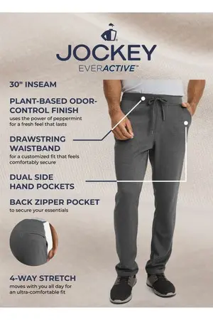 JOCKEY Everactive Knit Pant - Black