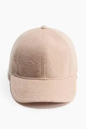 H&M Felted Cap Light Beige