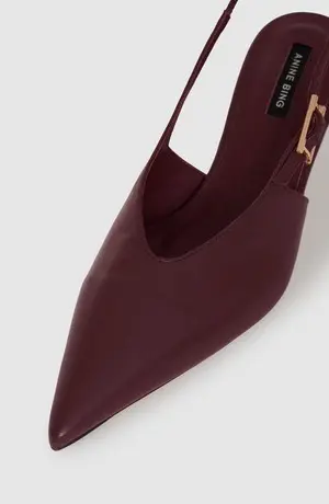 ANINE BING Nelly Slingback Buckle
