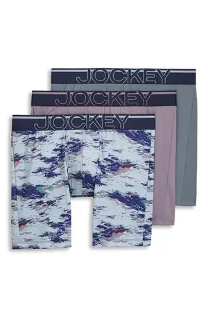 JOCKEY Everactive Motion Stretch Microfiber 5" Boxer Brief3 Pack - Impressionism