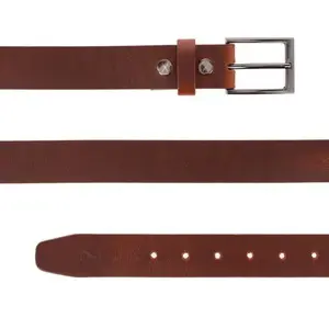 Trafalgar Conall 35mm Chageable Buckle Geniune Leather Belt - Brown