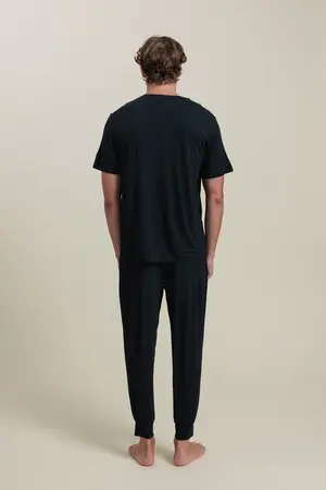 AEPTOM Natural Short Sleeve Tee - Black