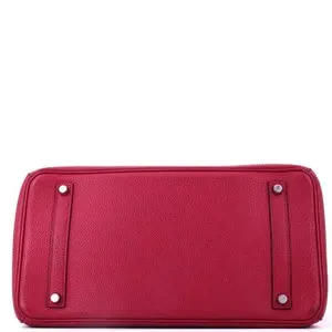 Hermès Birkin Handbag Togo With Palladium Hardware 35 - Red