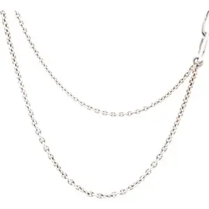 Hermès Chaine D'ancre Punk Long Double Necklace Sterling Silver - Metallic Silver