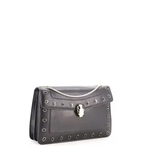 BVLGARI Serpenti Forever Shoulder Bag Embellished Leather Medium