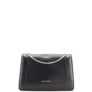 BVLGARI Serpenti Forever Shoulder Bag Embellished Leather Medium