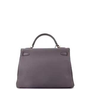 Hermès Kelly Handbag Togo With Gold Hardware 32 - Grey