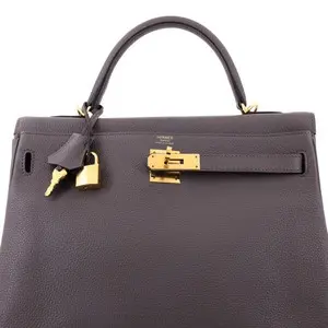Hermès Kelly Handbag Togo With Gold Hardware 32 - Grey