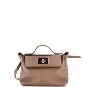 Hermès 24/24 Bag Evercolor With Swift 21 - Grey