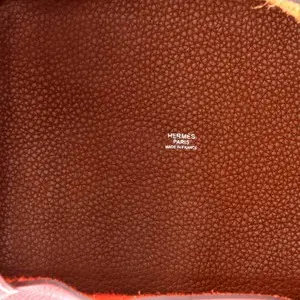 Hermès Picotin Lock Bag Bicolor Clemence Mm - Red