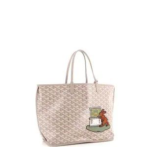 Goyard Anjou Reversible Tote Embroidered Coated Canvas Pm