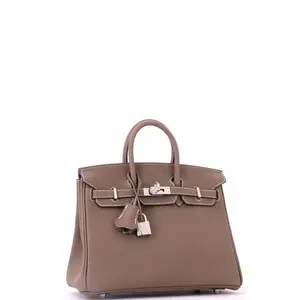 Hermès Birkin Handbag Togo With Palladium Hardware 25 - Grey